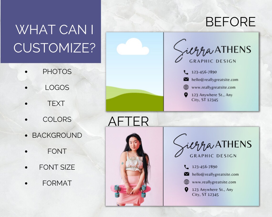 Pastel Gradient Email Signature Template Canva Template Professional ...