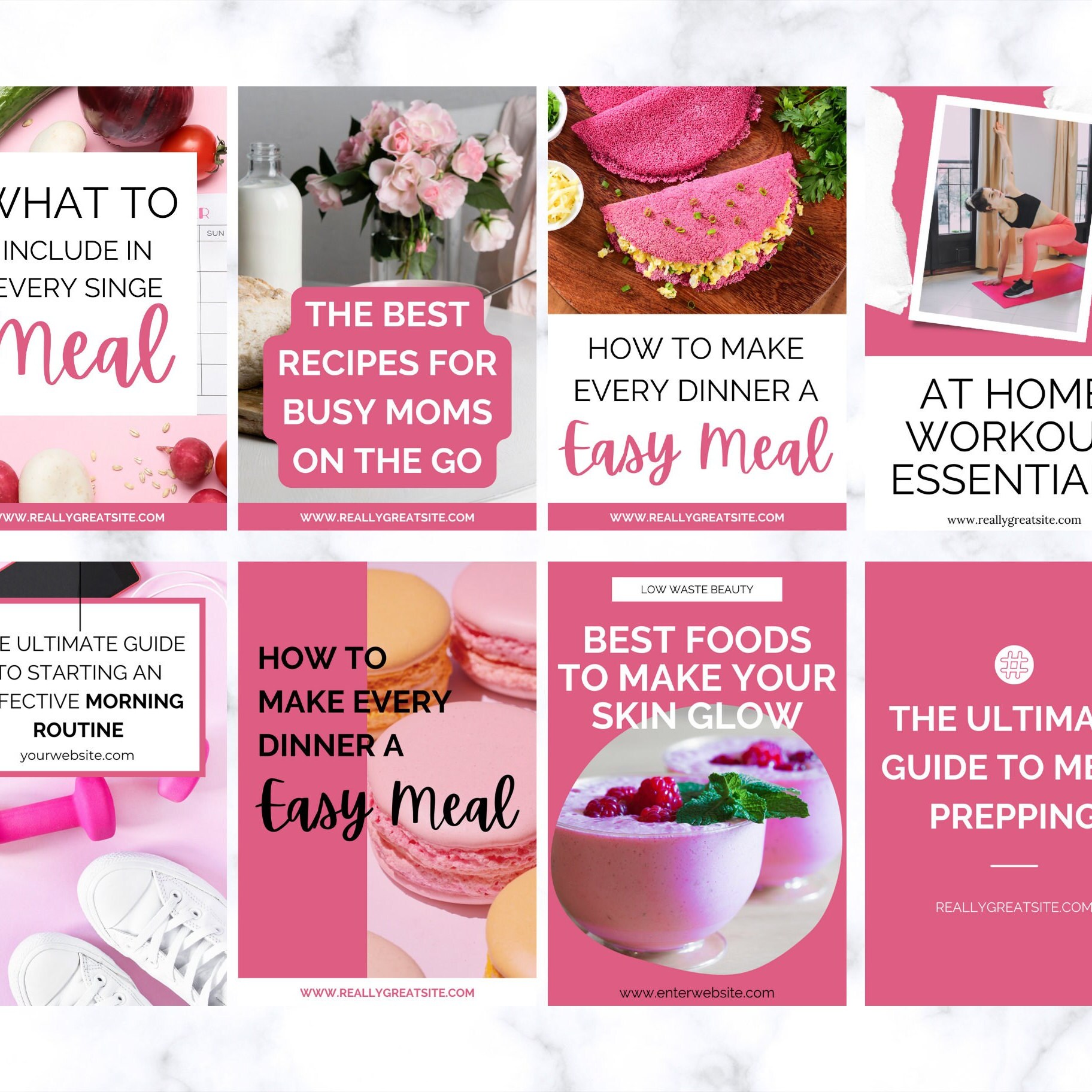 Health Blog Pinterest Templates | Canva Templates for Pinterest ...