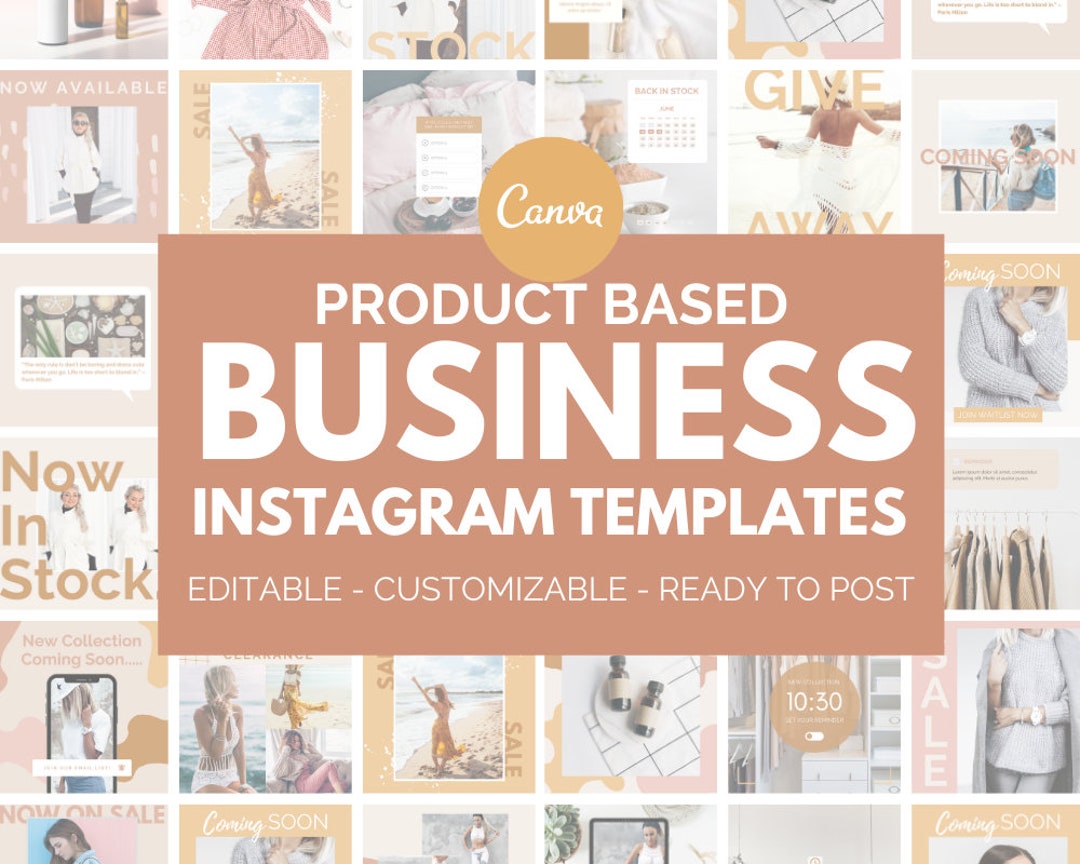 40 Instagram Canva Templates for Product Based Business | Editable ...