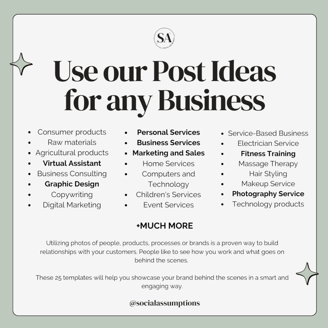 100 Small Business Social Media Post Ideas, Social Media Content ...