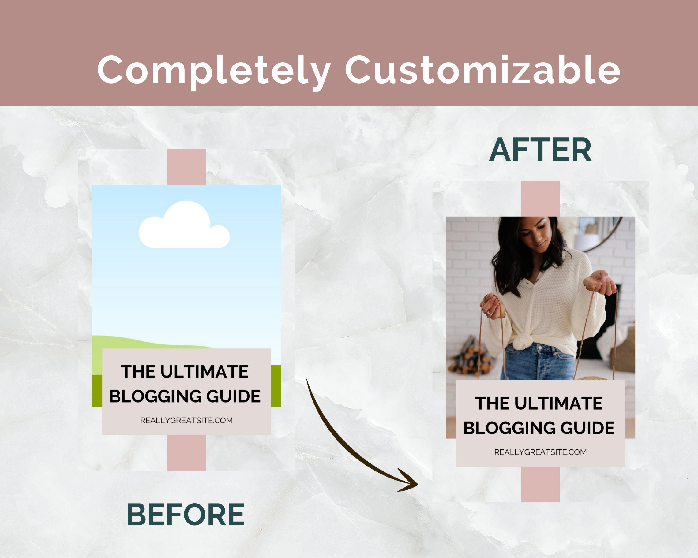 Pink Blog Pinterest Templates Canva Templates for Pinterest Marketing ...