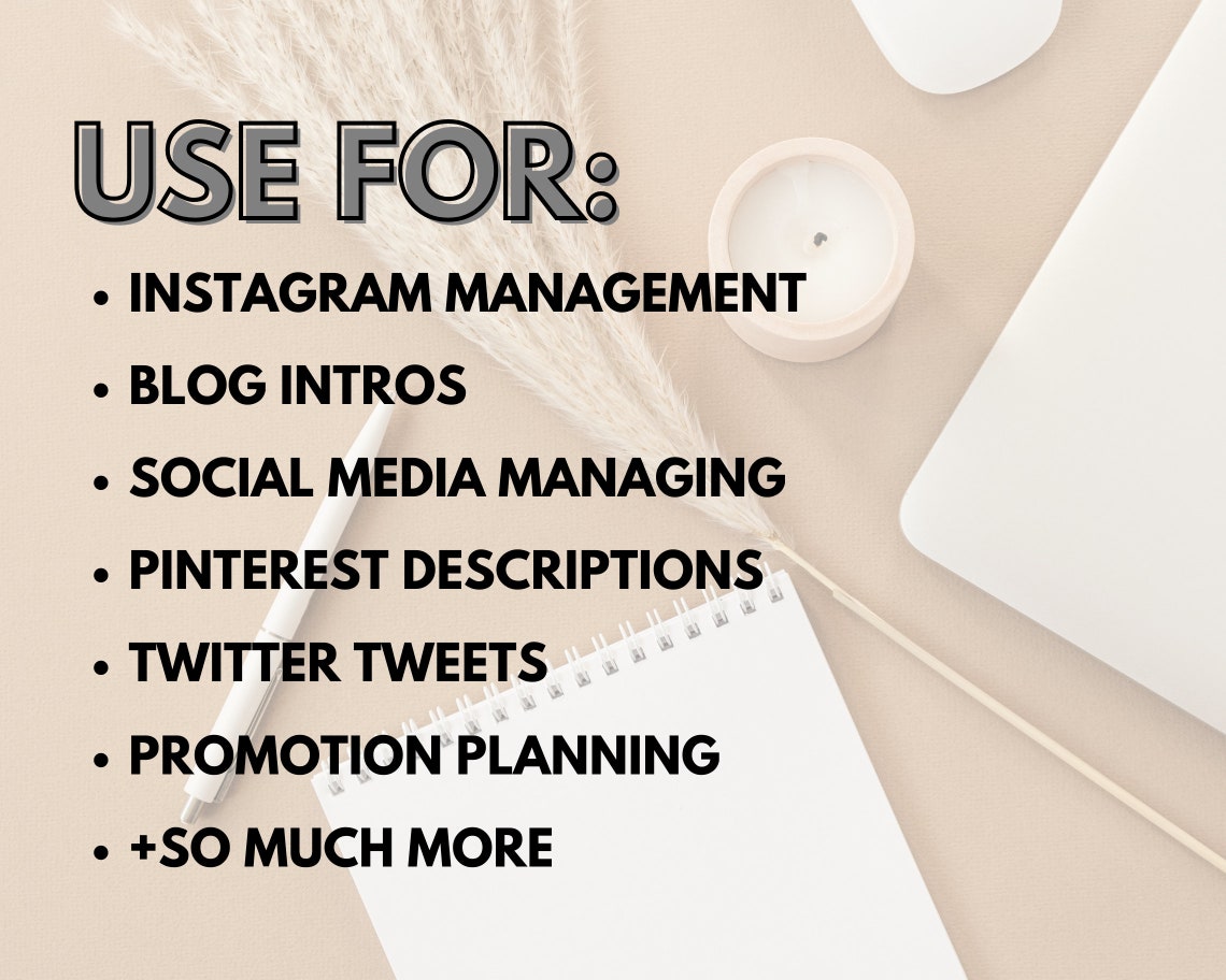 Lifestyle Blogger Social Media Caption Templates Micro | Etsy