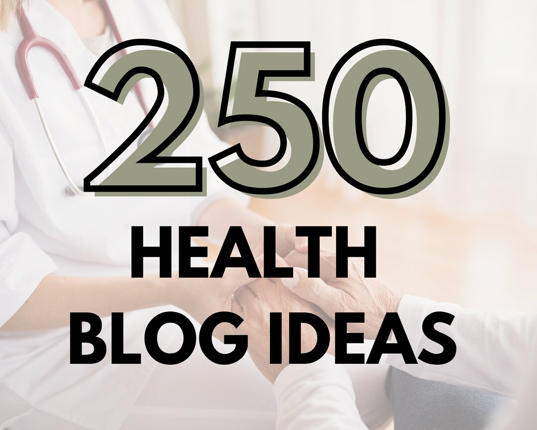 250 Health Blog Ideas | Wellness Content Creation | Planning Sheets ...