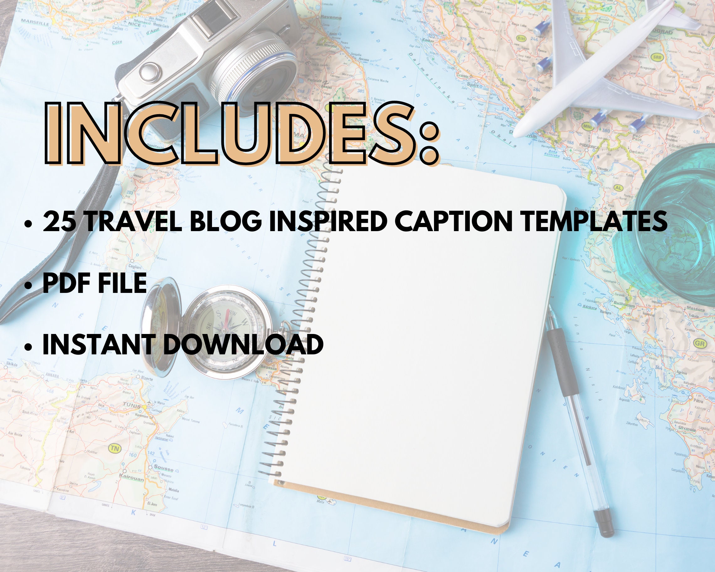 25+ Travel Blogger Caption Templates | Premade Instagram Prompts | Blog ...