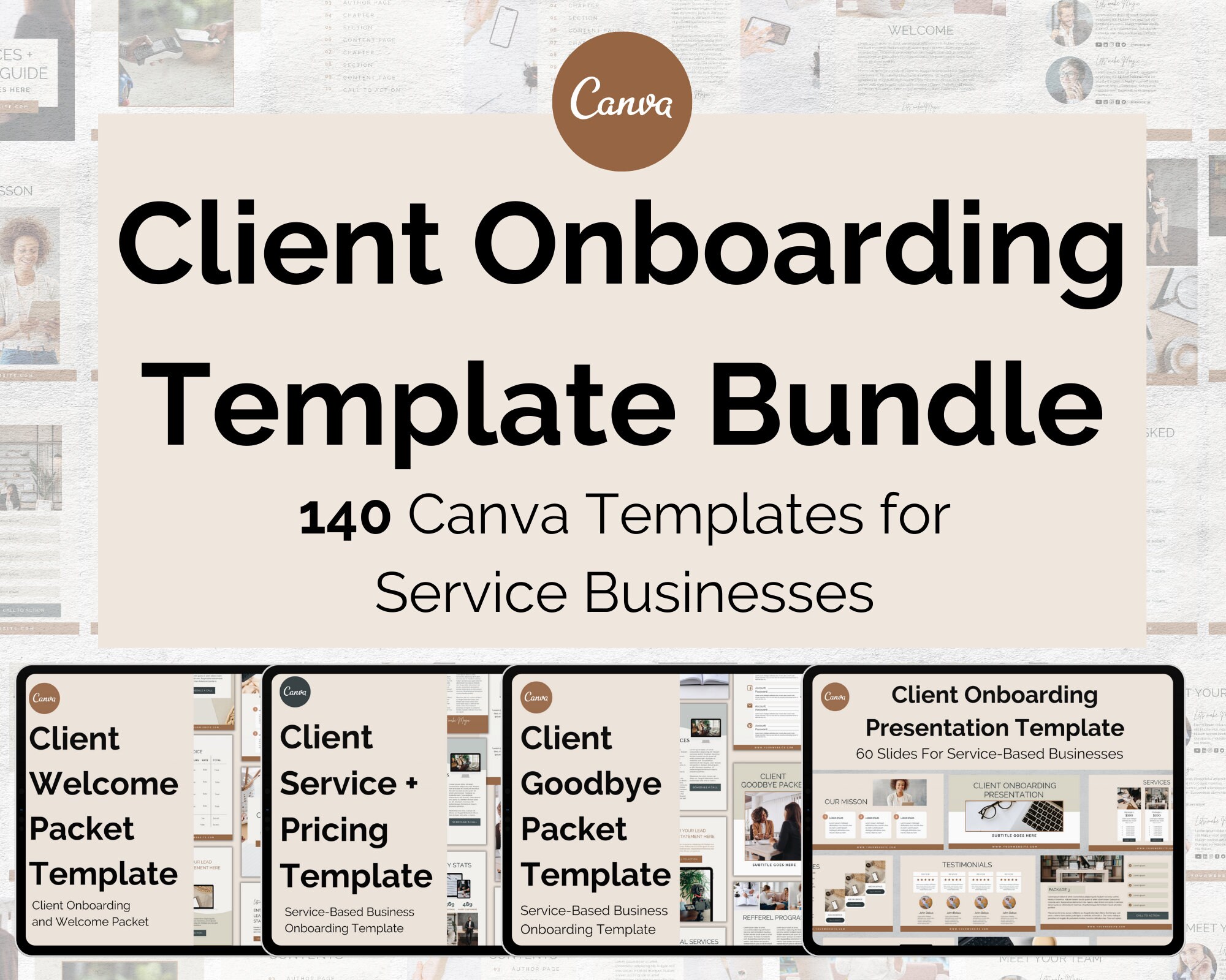 Client Onboarding Template Bundle Canva Starter Kit Canva - Etsy