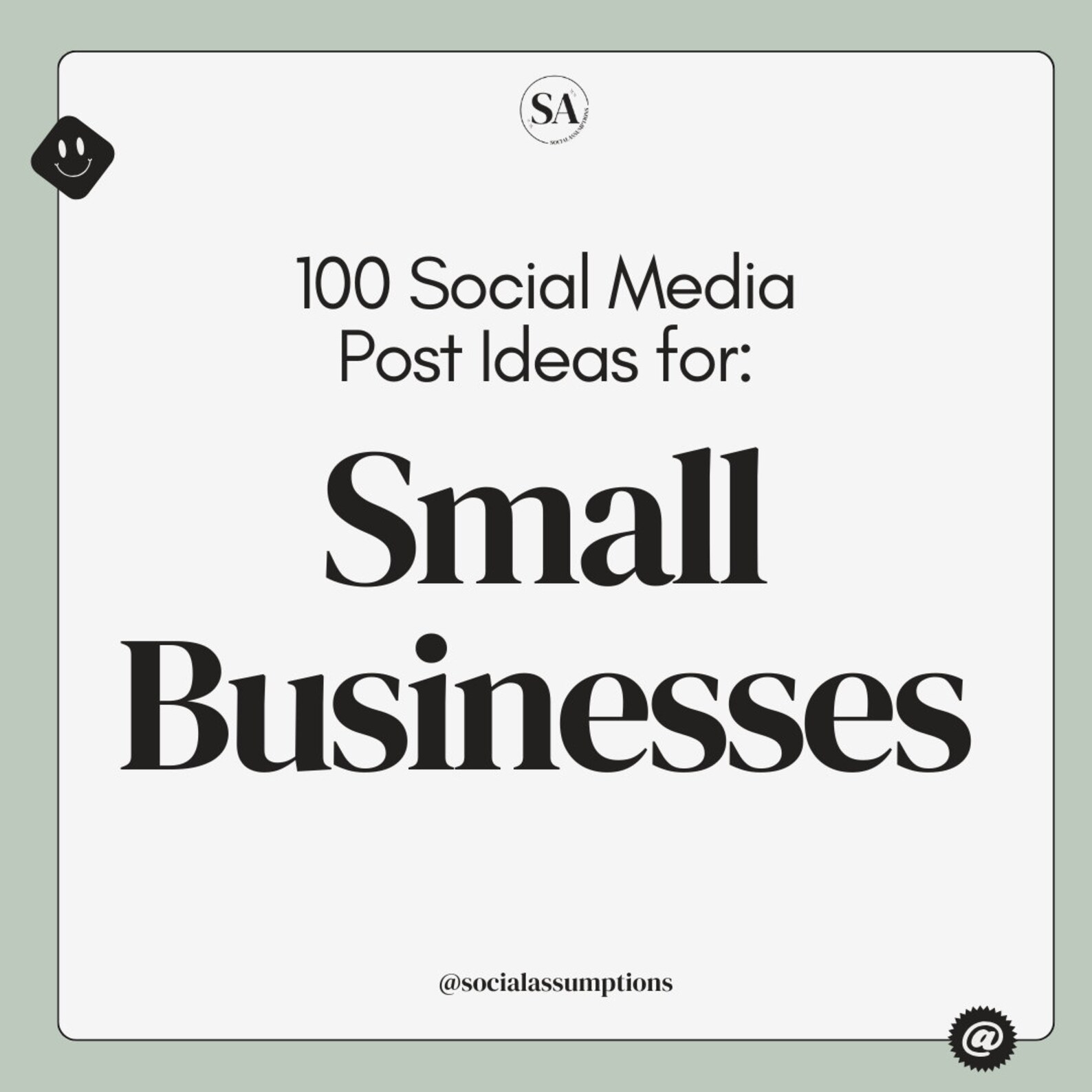 100 Small Business Social Media Post Ideas, Social Media Content ...