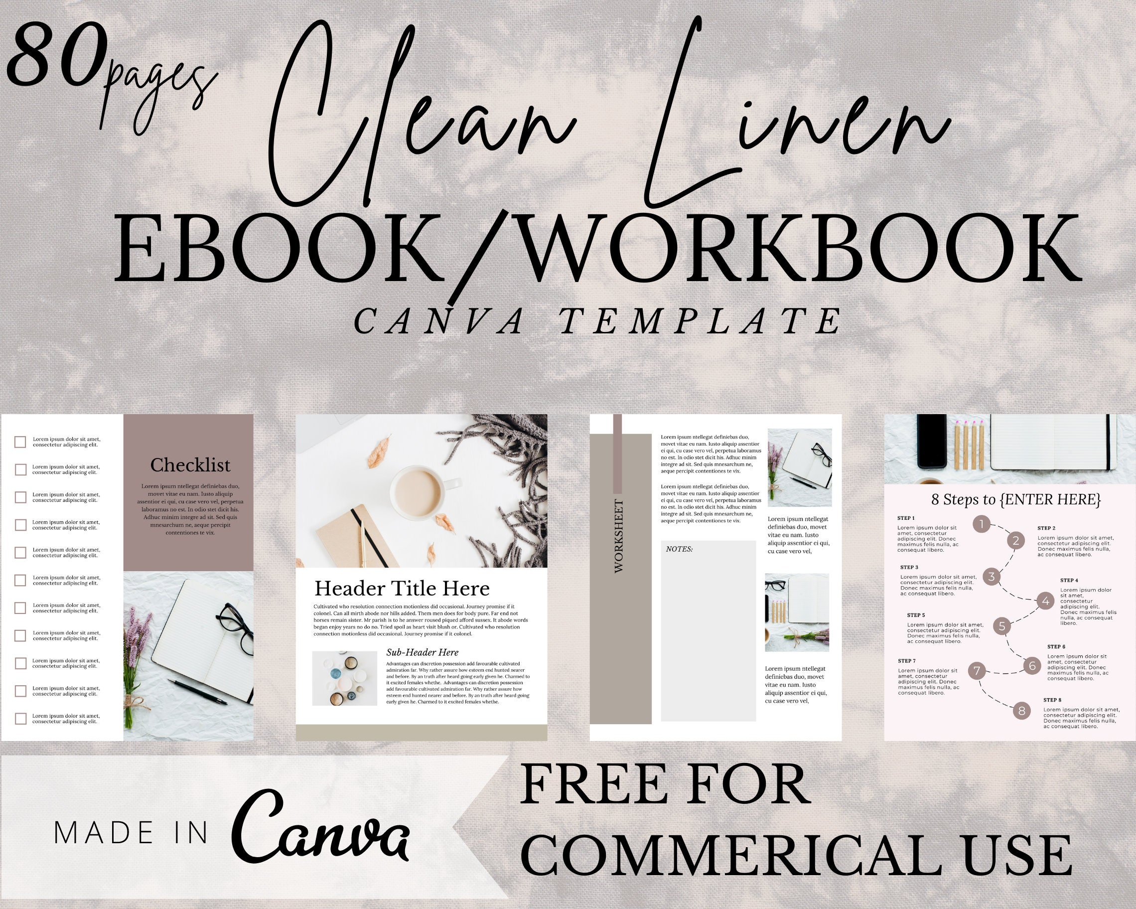 EBOOK CANVA TEMPLATE, 80+ Opt in Page, Lead Magnetic Coach Workbook ...