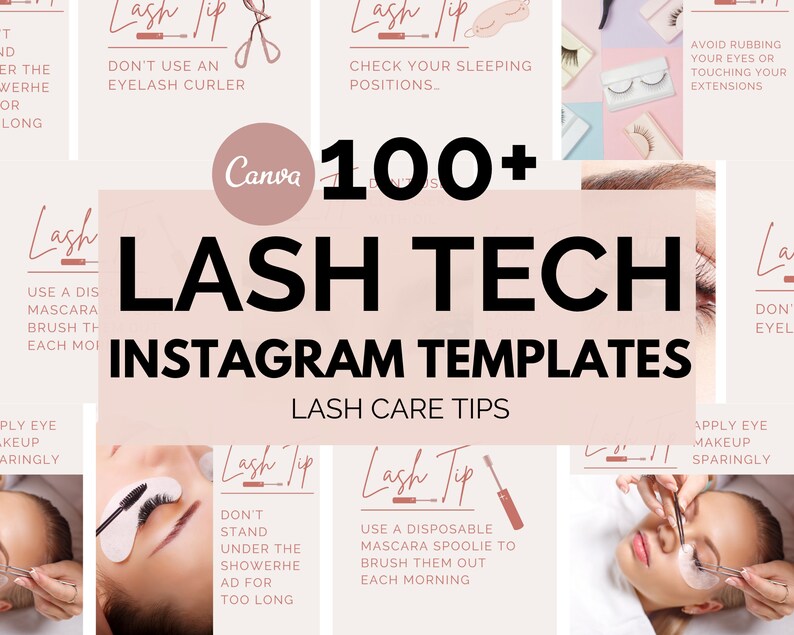 100+ Lash Tech Instagram Templates | Canva Template | Insta Story ...