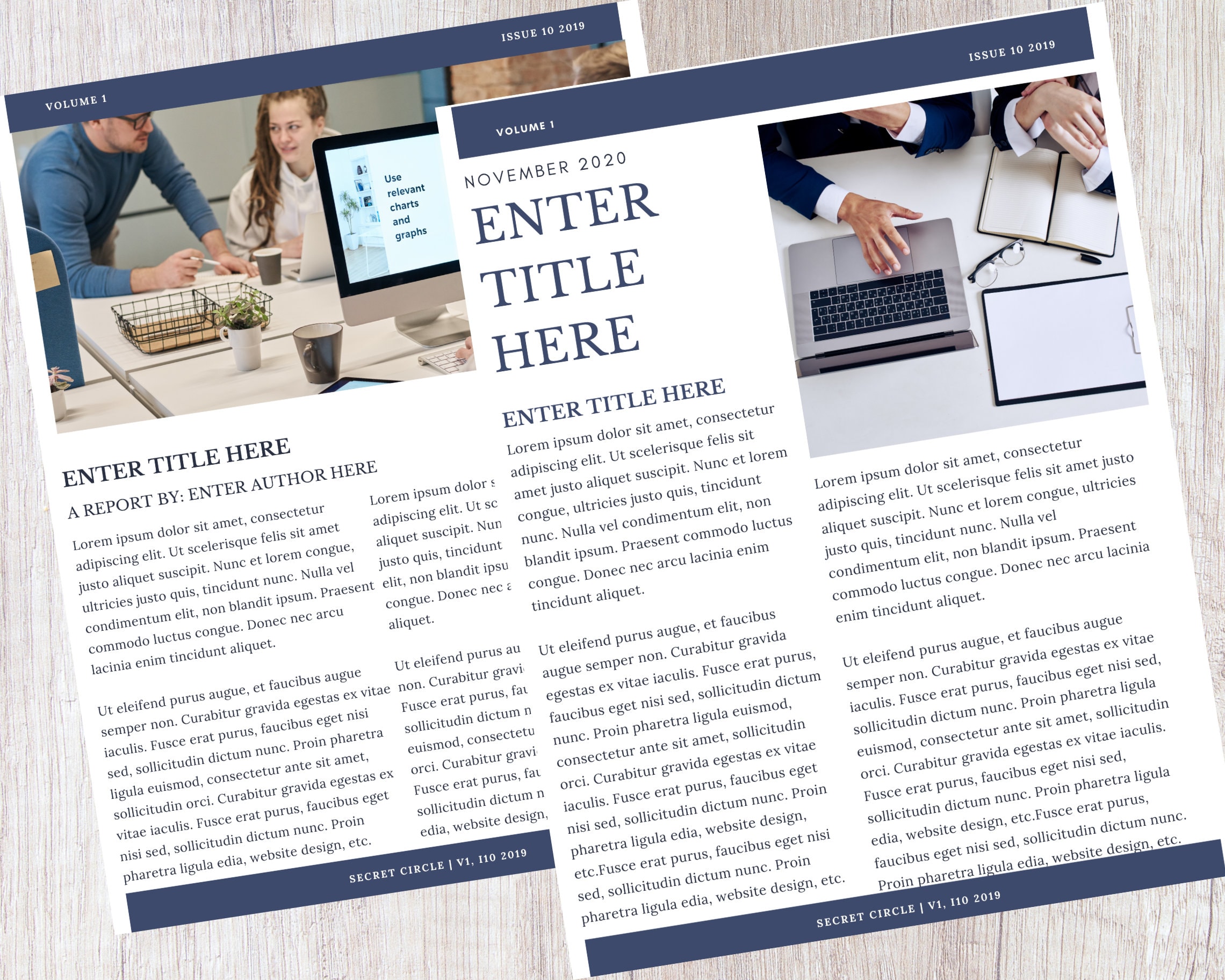 Simple 2-sided Newsletter Templates | Weekly Newsletter Template ...