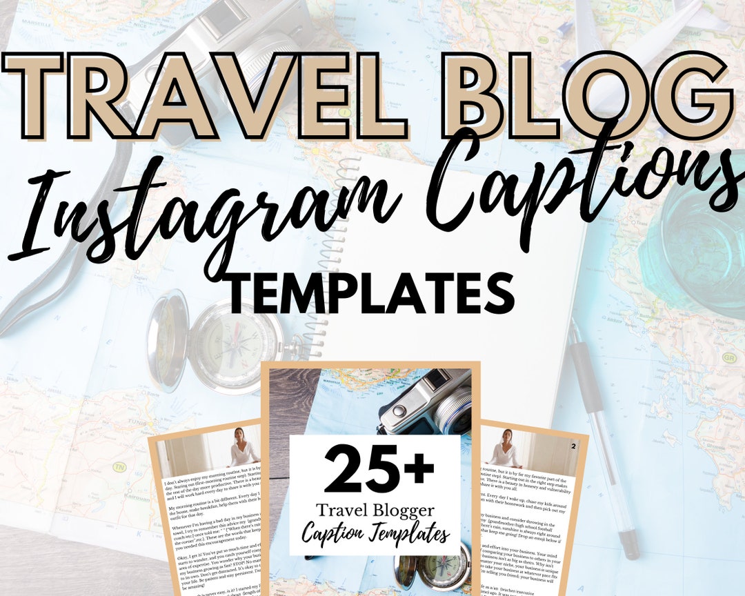 25+ Travel Blogger Caption Templates | Premade Instagram Prompts | Blog ...