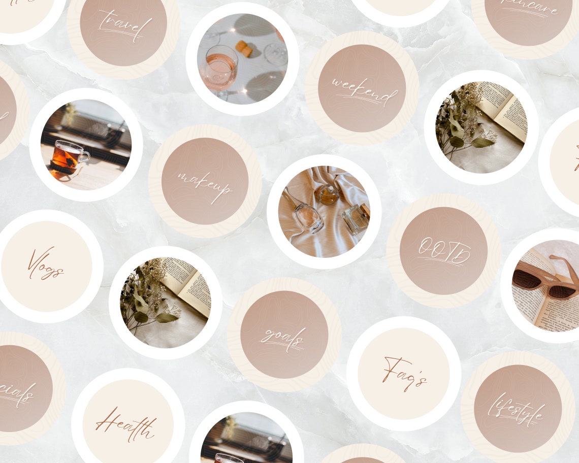 Luxury Minimalist Instagram Highlight Covers Elegant Cover - Etsy