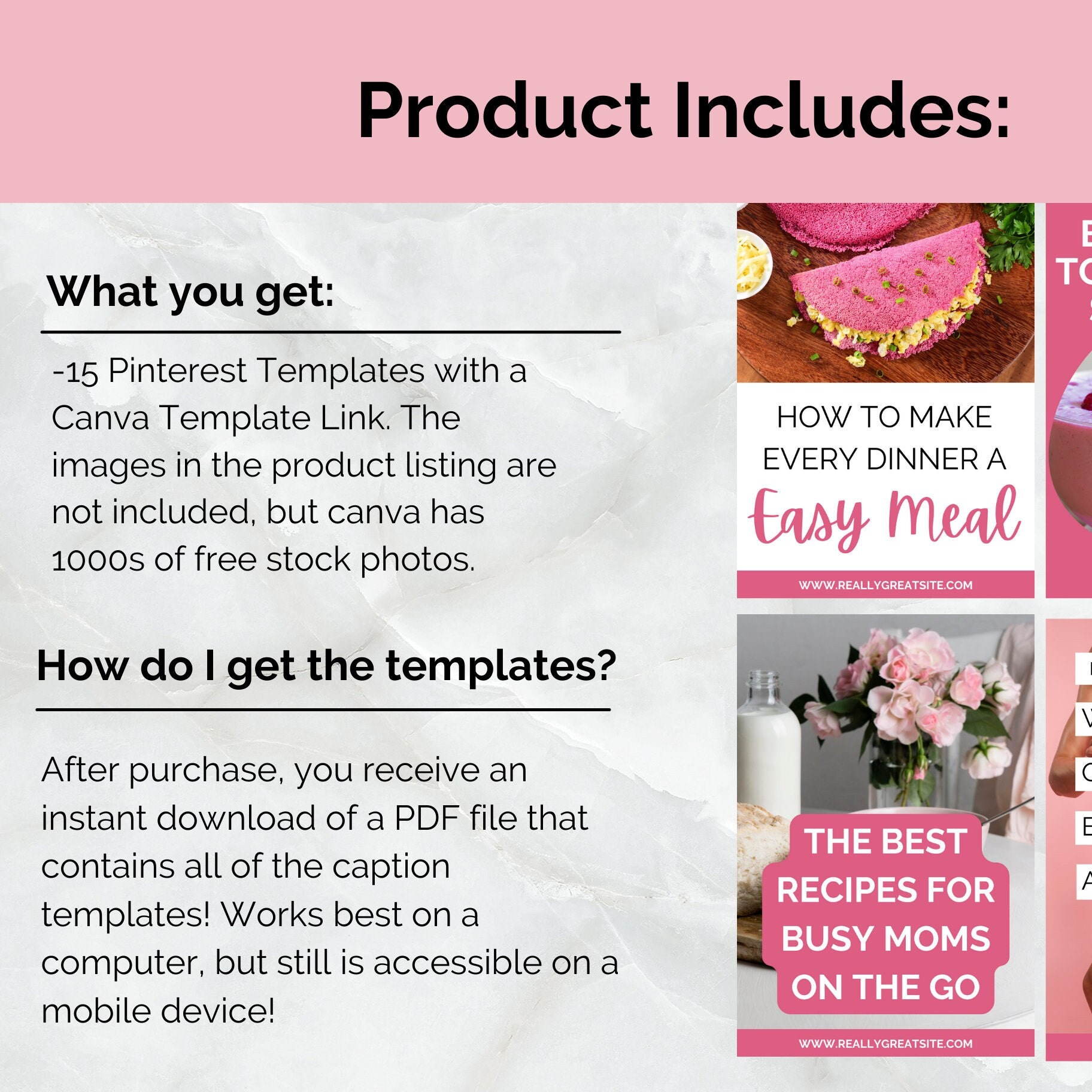 Health Blog Pinterest Templates | Canva Templates for Pinterest ...