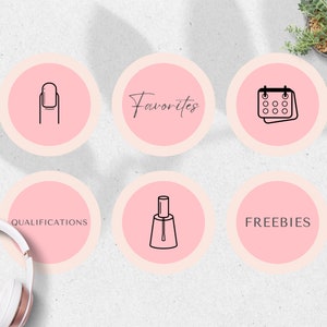 Nail Artist Instagram Highlight Cover Templates | Nail Tech Insta ...