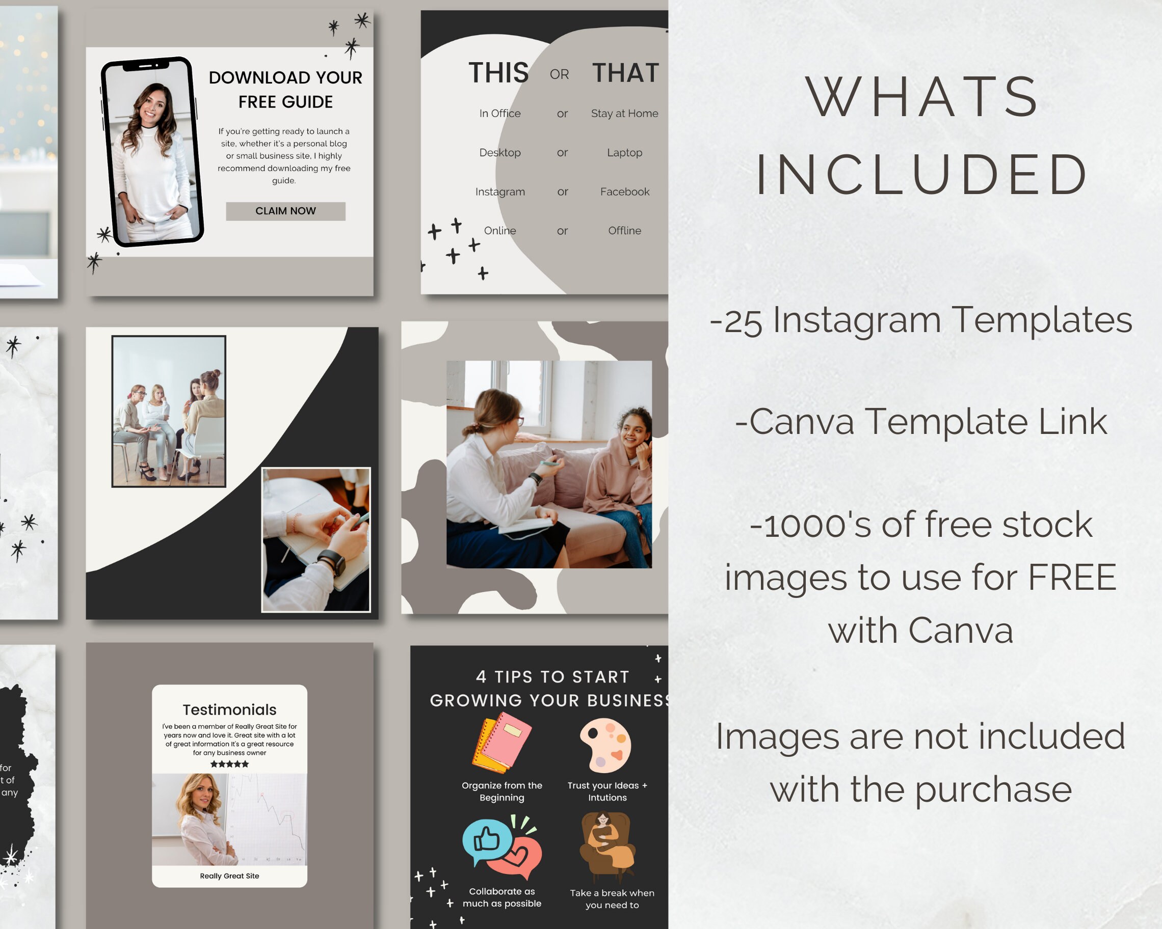 Instagram Coach Templates | Life Coach Instagram Coaching Templates ...