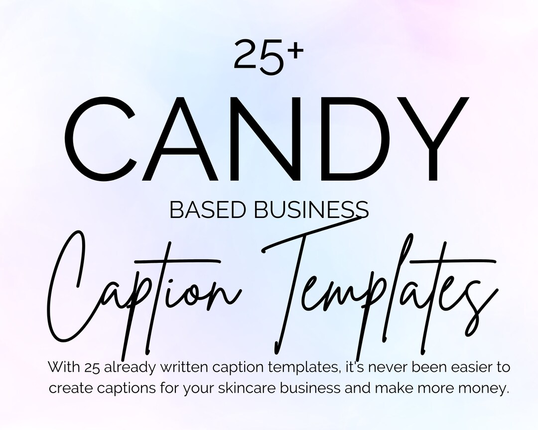Candy Business Instagram Captions | Business Caption Template | Product ...