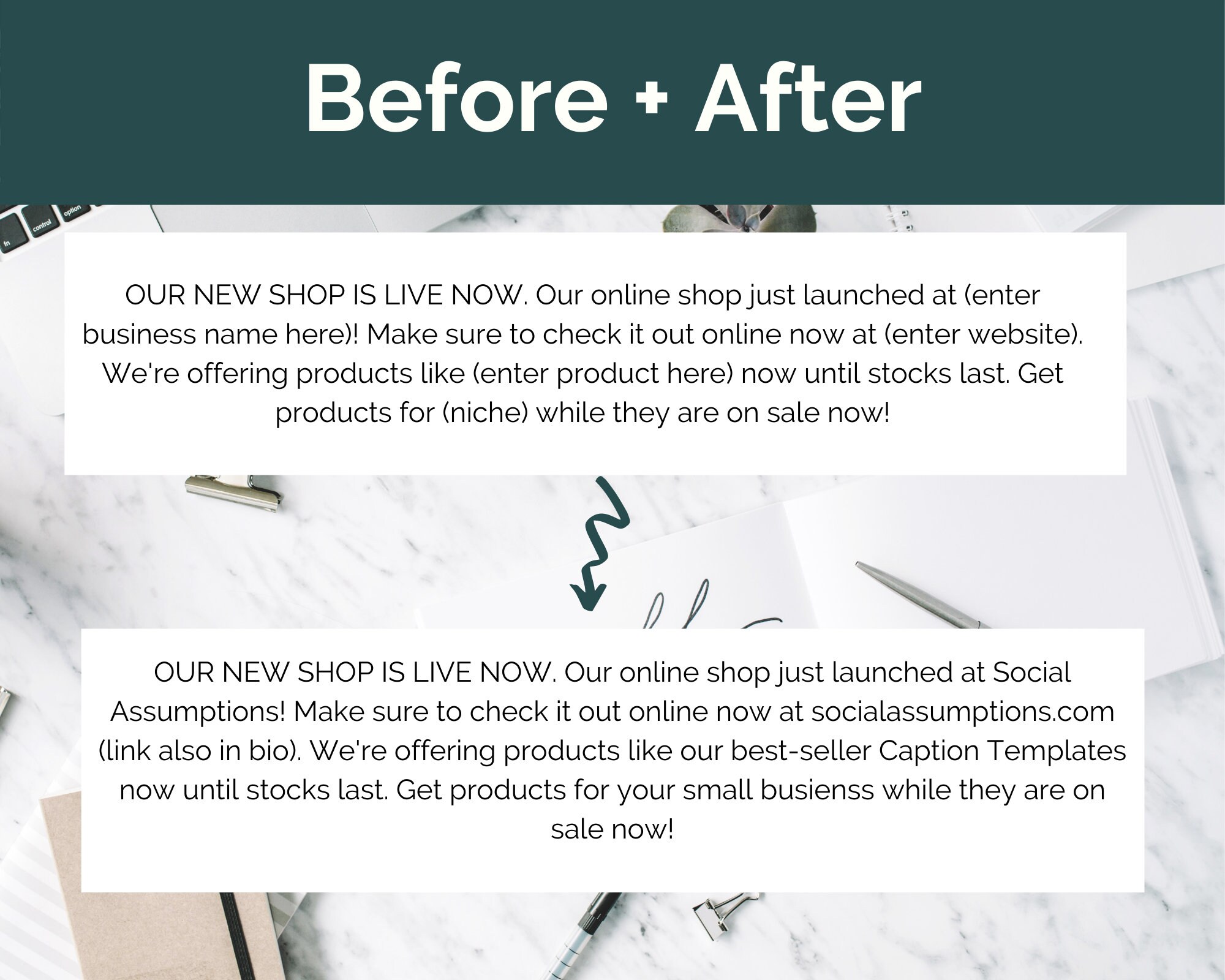 50 Website Launch Caption Templates - Etsy Canada