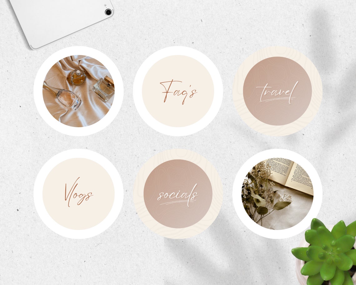 Luxury Minimalist Instagram Highlight Covers Elegant Cover - Etsy