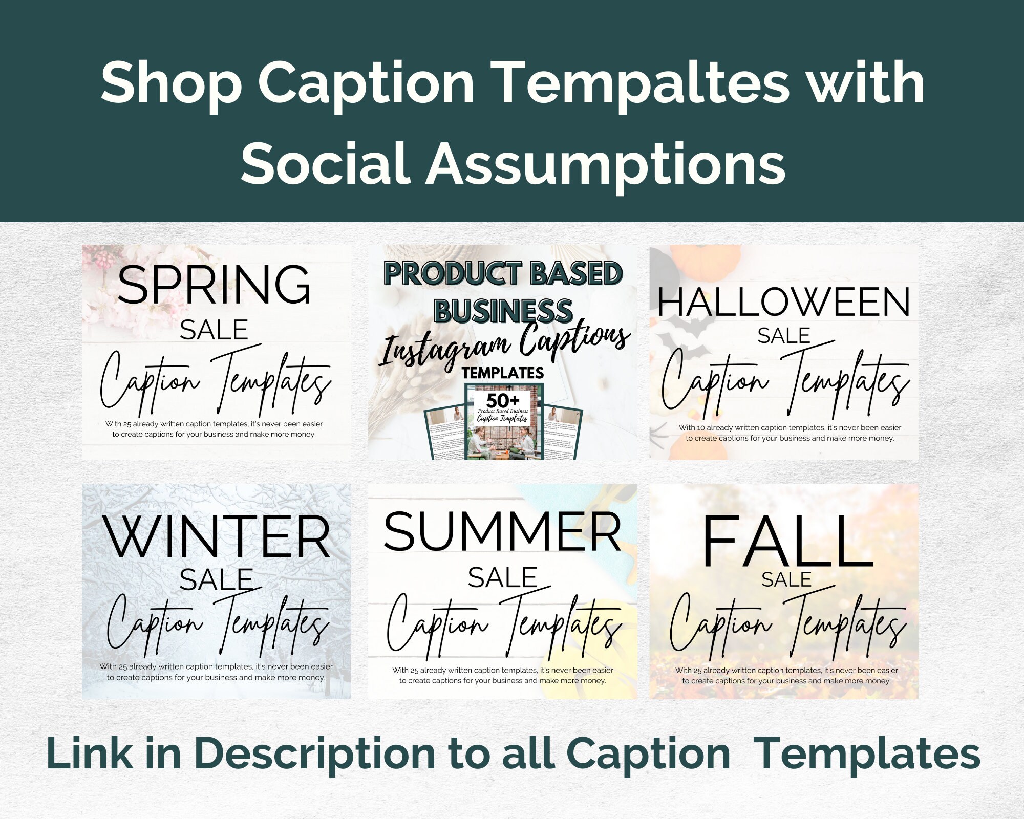 Winter Instagram Captions | Small Business Caption Template | Seasonal ...