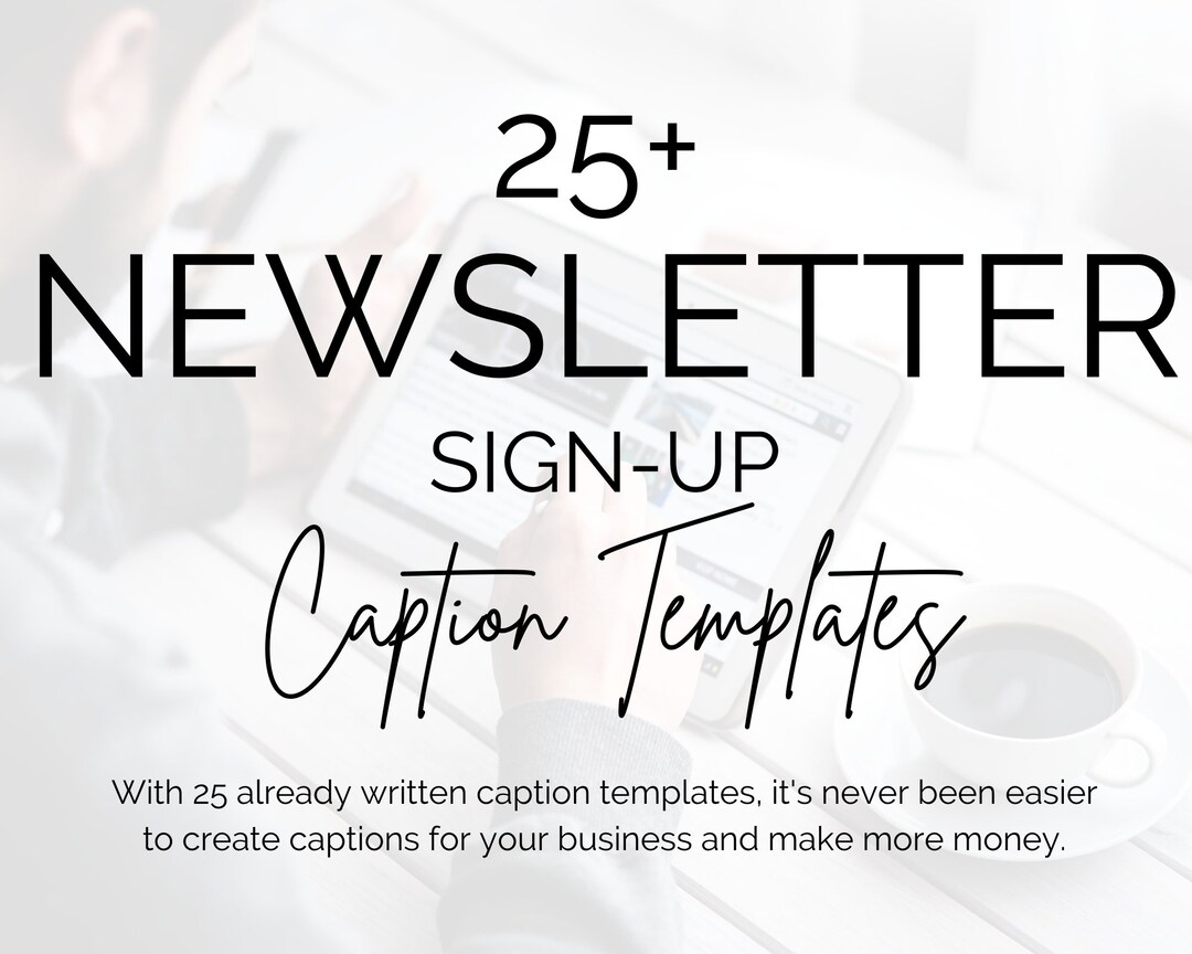 25 Newsletter Sign up Instagram Caption Templates | Email List Builder ...