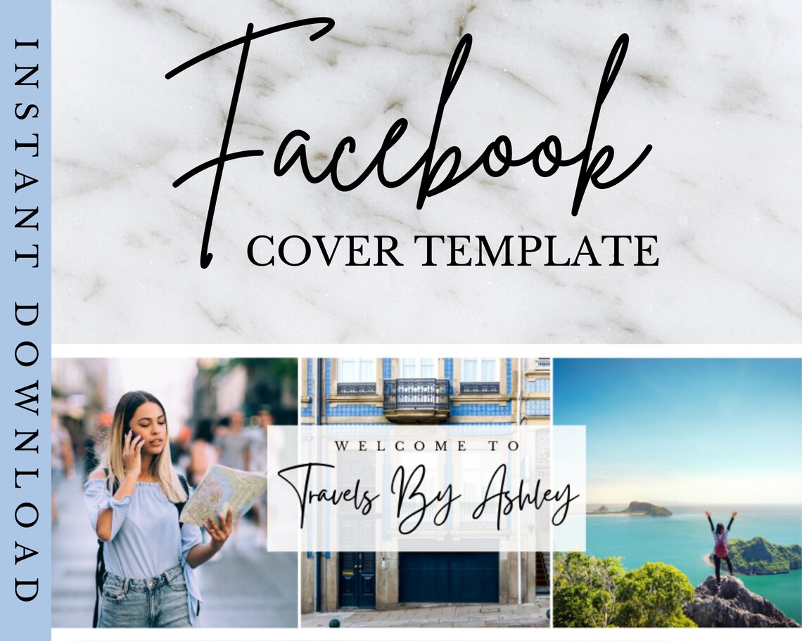 Travel Blog Cover Templates Canva Header Template Blogger - Etsy