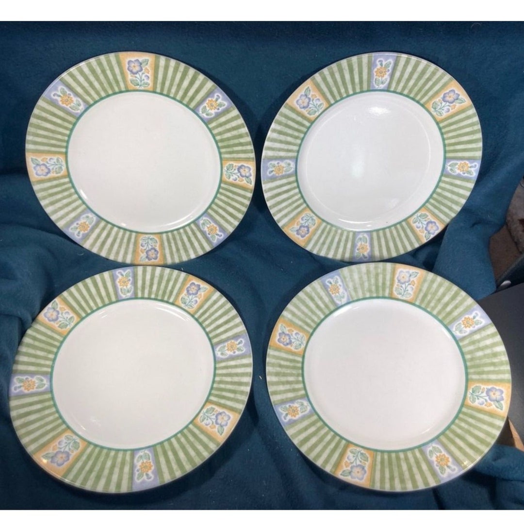 Corelle Classical Garden Dinner Plates Set of 4 Excellent Condition NO ...