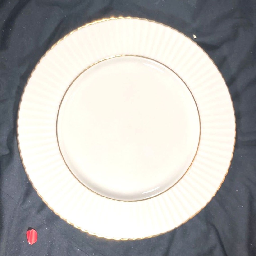 Lenox Citation Temple Gold Rim Scalloped Edge Dinner Plate EXCELLENT - Etsy