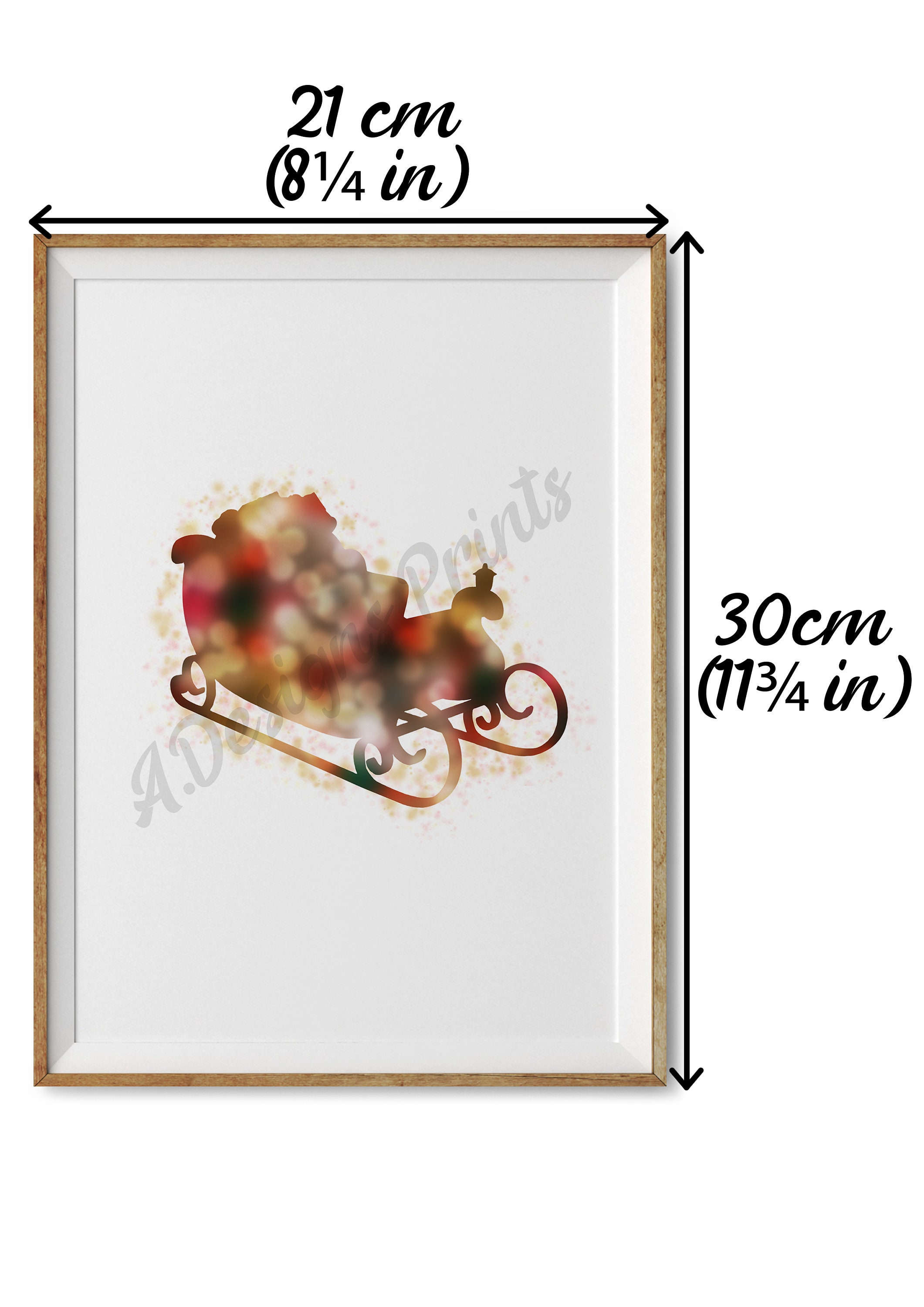 Christmas 2020 Sleigh Print // Printable Home Decor - Etsy