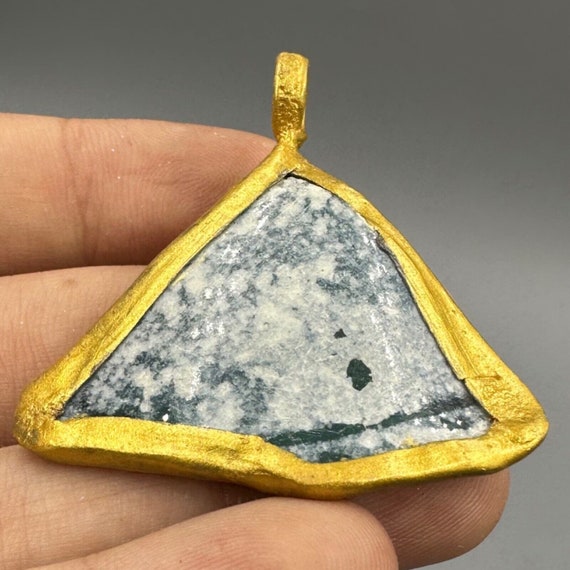 Unique Rare Ancient Roman Gold Gilded Old Roman Glass… - Gem