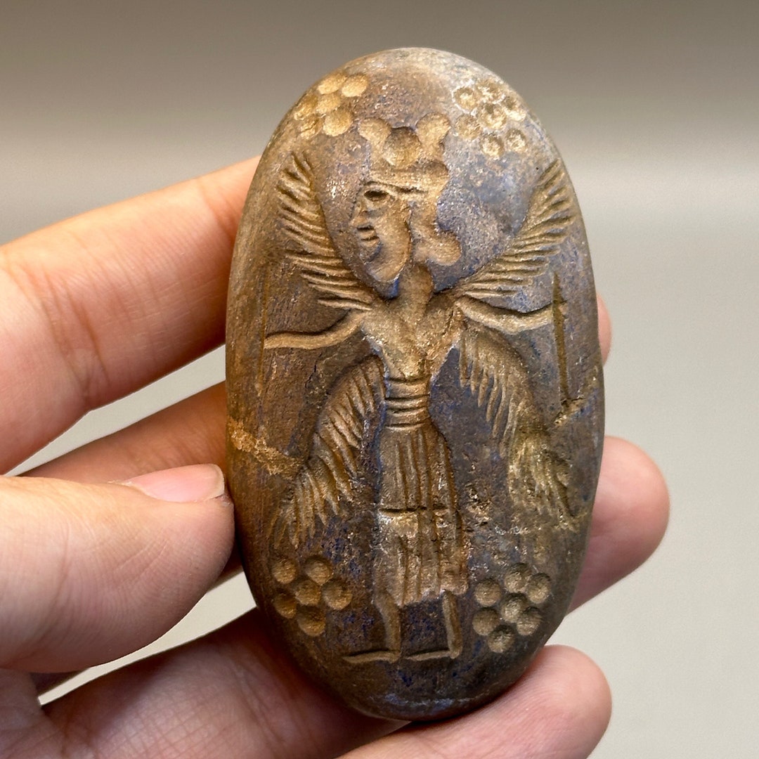 Scarce Ancient Near Eastern Winged Deity Intaglio Stone Tablet E - Etsy