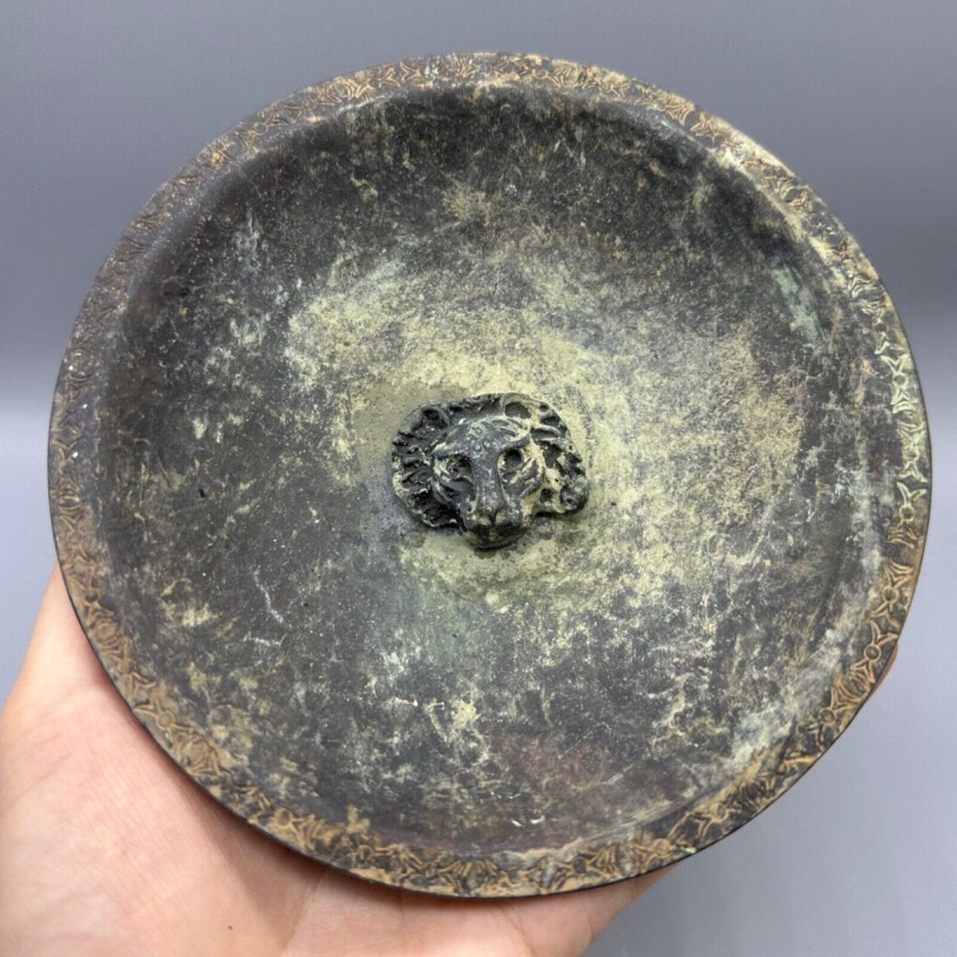Unique Ancient Roman Bronze Bowl With Legionary Lion Face - Etsy