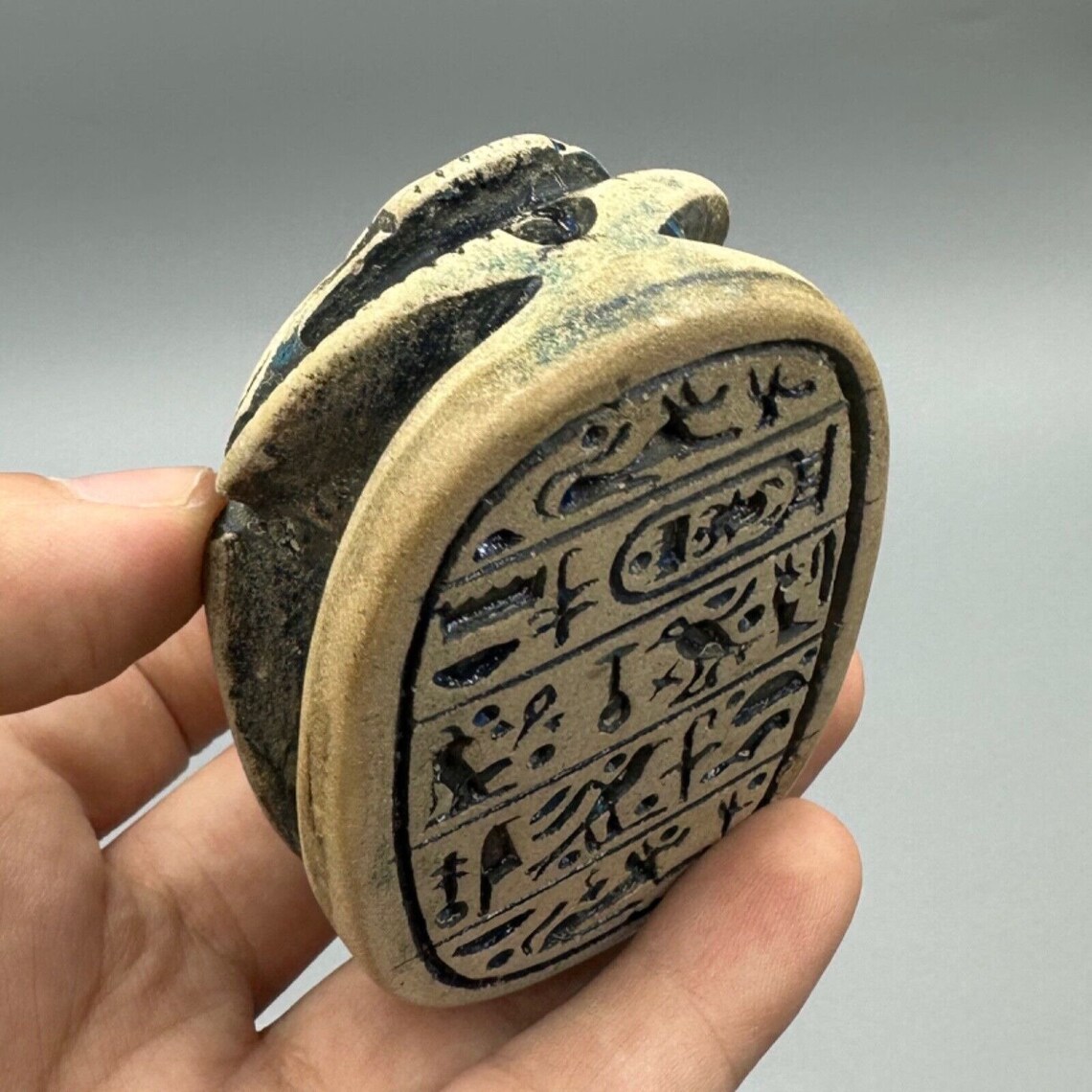 Wonderful Rare Ancient Egyptian Stone Large Scarab With Symbol Intaglio ...