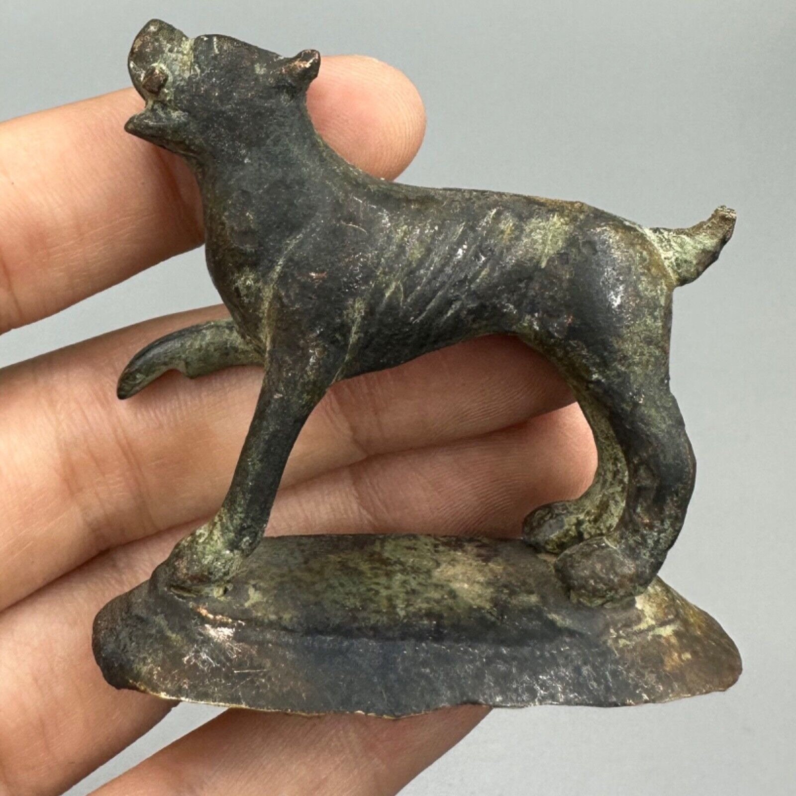Wonderful Ancient Roman Bronze Guide Animal Figure - Find by Metal ...