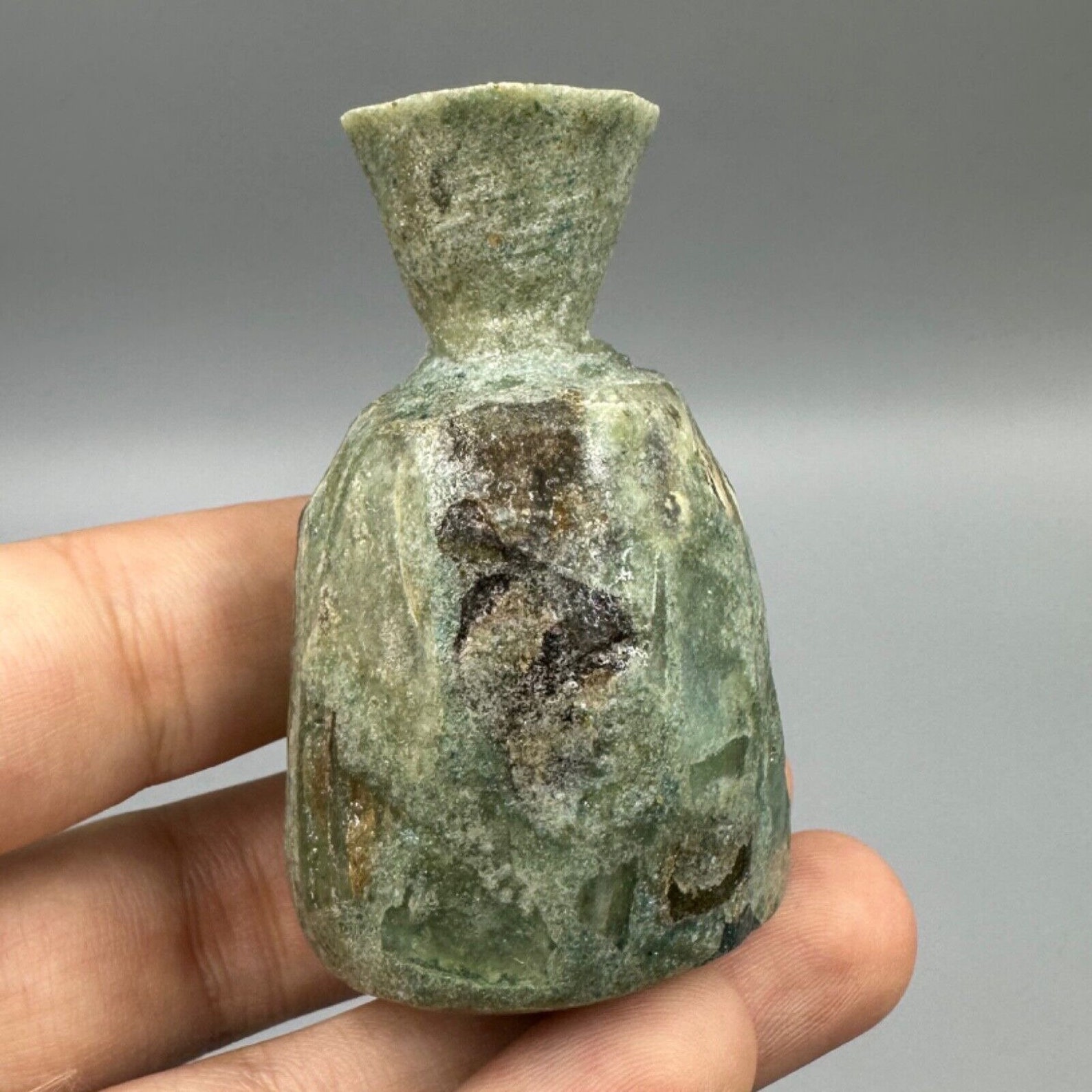 A Stunning Rare Ancient Roman Glass Bottle With Rare Old Patina - Etsy