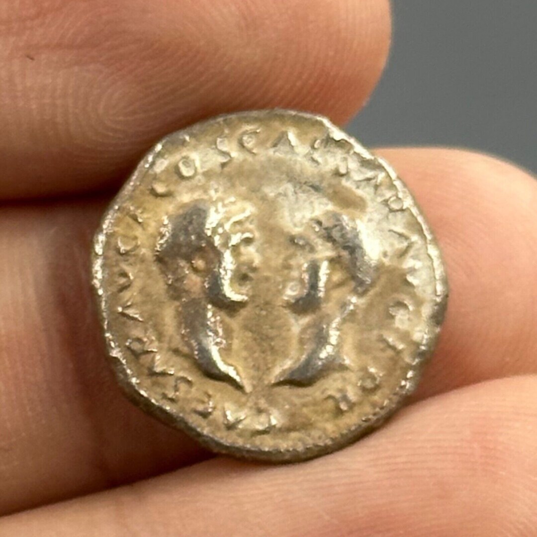 Ancient Roman Greek Twin King Face Solid Silver Coin - Etsy