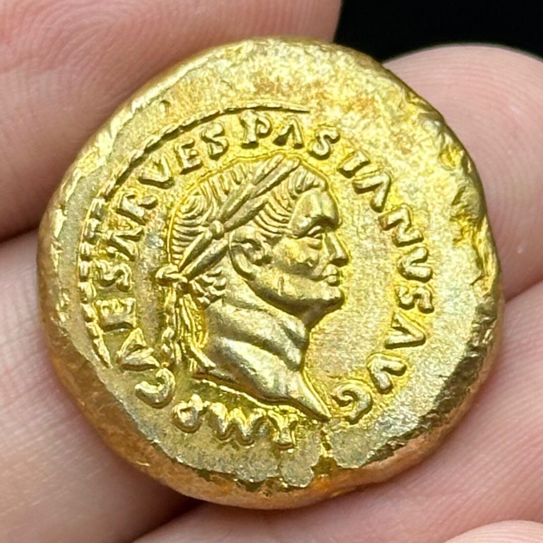 Museum Quality Ancient Roman Greek King 18k Gold Coated Coin Cleaned - Etsy