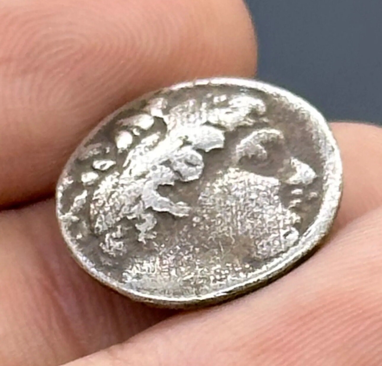 Genuine Ancient Greek Solid Silver Coin With King & Horses Image E - Etsy