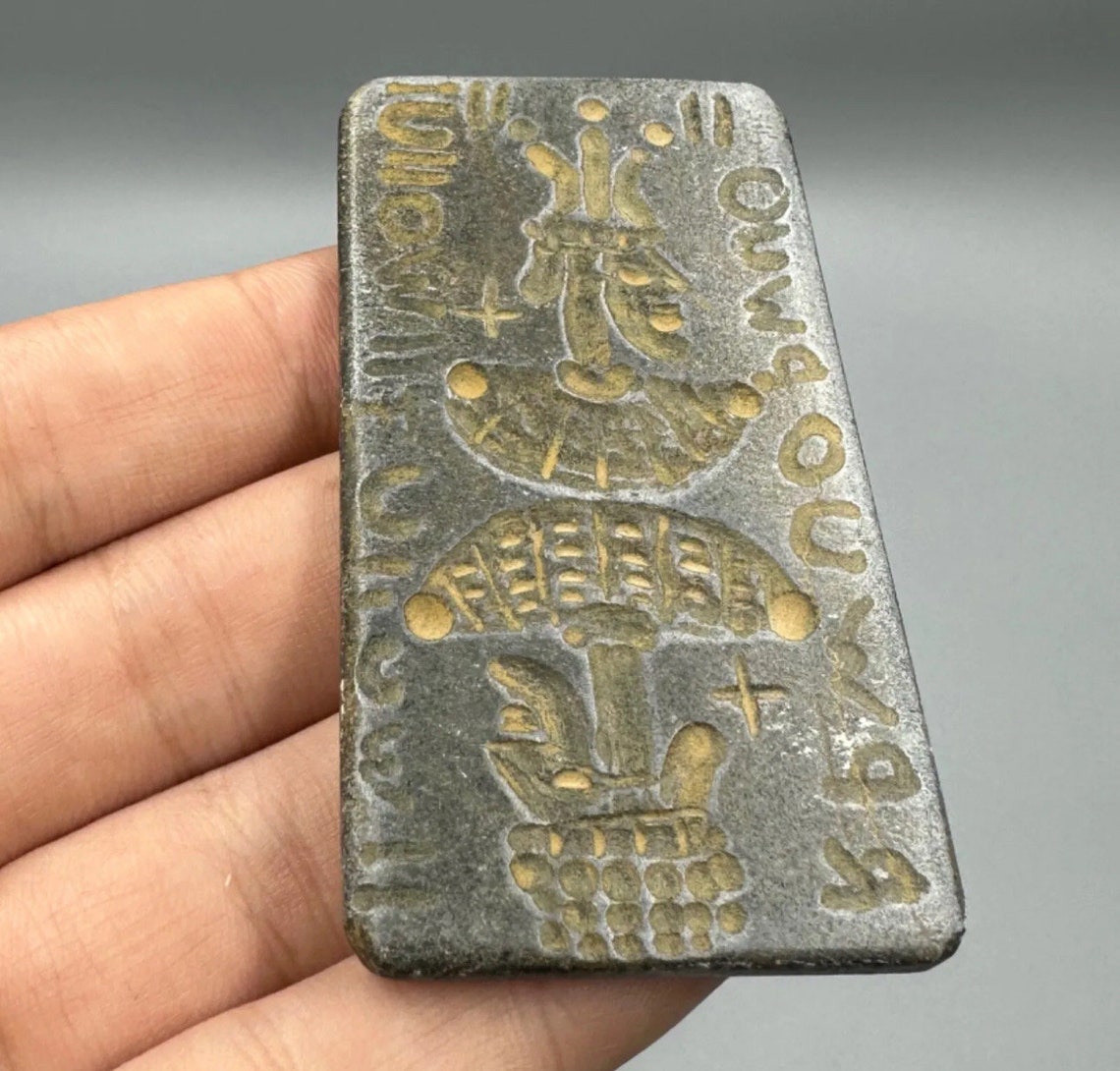 Ancient Greco Roman King Face With Greek Writing Tablet E - Etsy