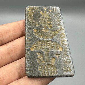 Ancient Greco Roman King Face With Greek Writing Tablet E - Etsy