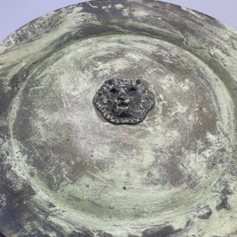 Immaculate Ancient Roman Bronze Plate With Lion Face - Etsy