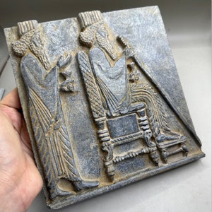Rare Ancient Near Eastern King Gilgamesh With Servant Image Stone ...