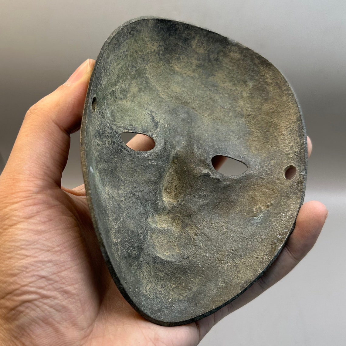 Genuine Ancient Roman Bronze Mask With Immaculate Patina & Condition ...