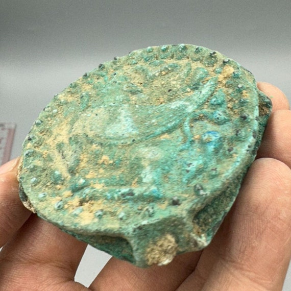 Old Ancient Roman Greek Bronze Belt Buckle With Rare … - Gem