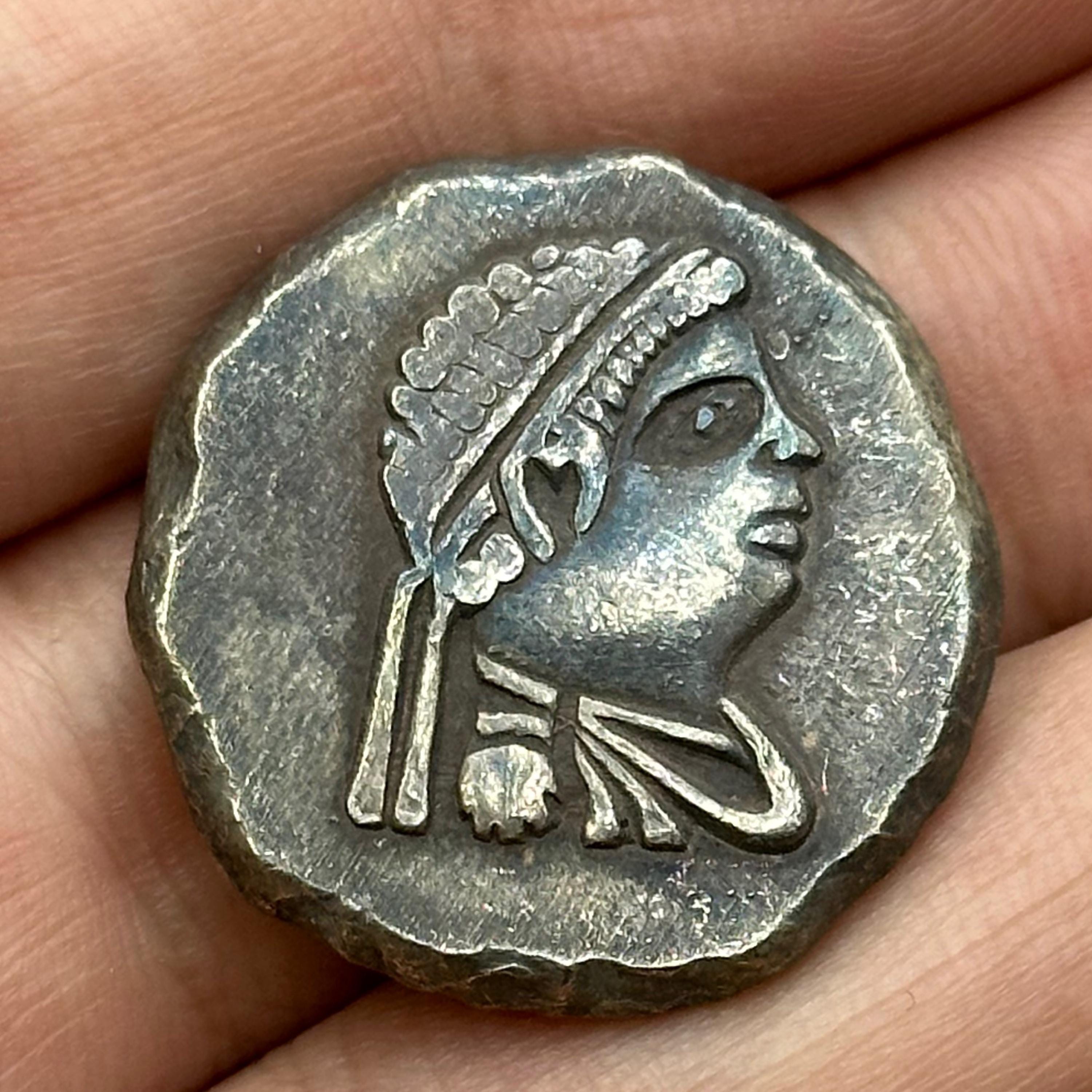 Beautiful Old Ancient Greek King Silver Large Coin - Etsy