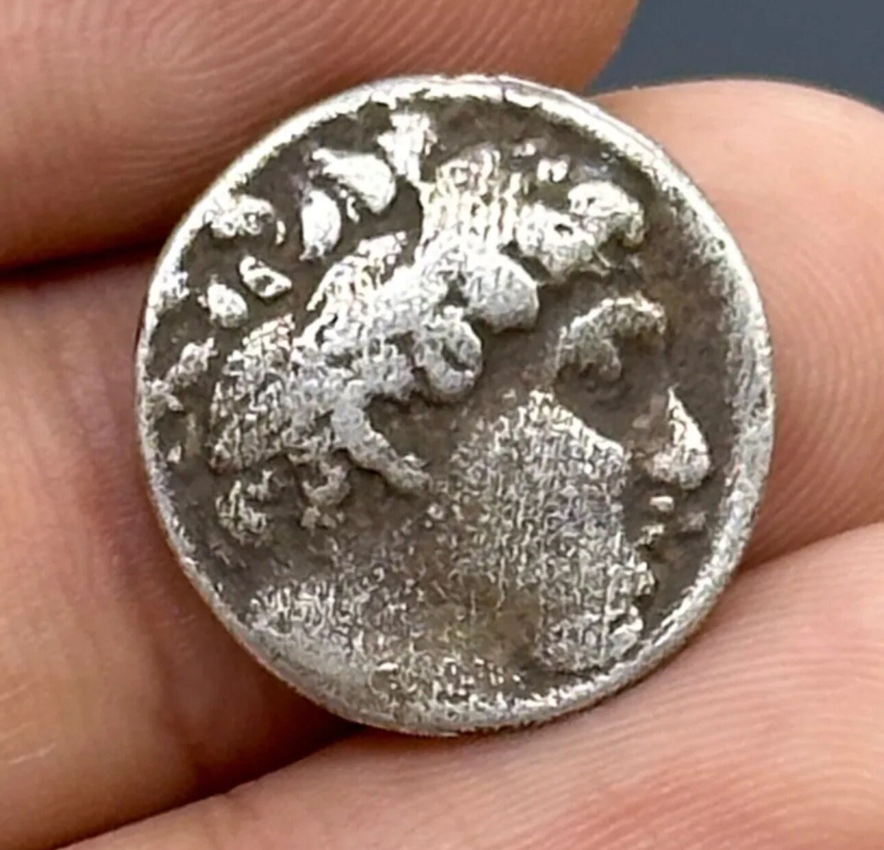 Genuine Ancient Greek Solid Silver Coin With King & Horses Image E - Etsy