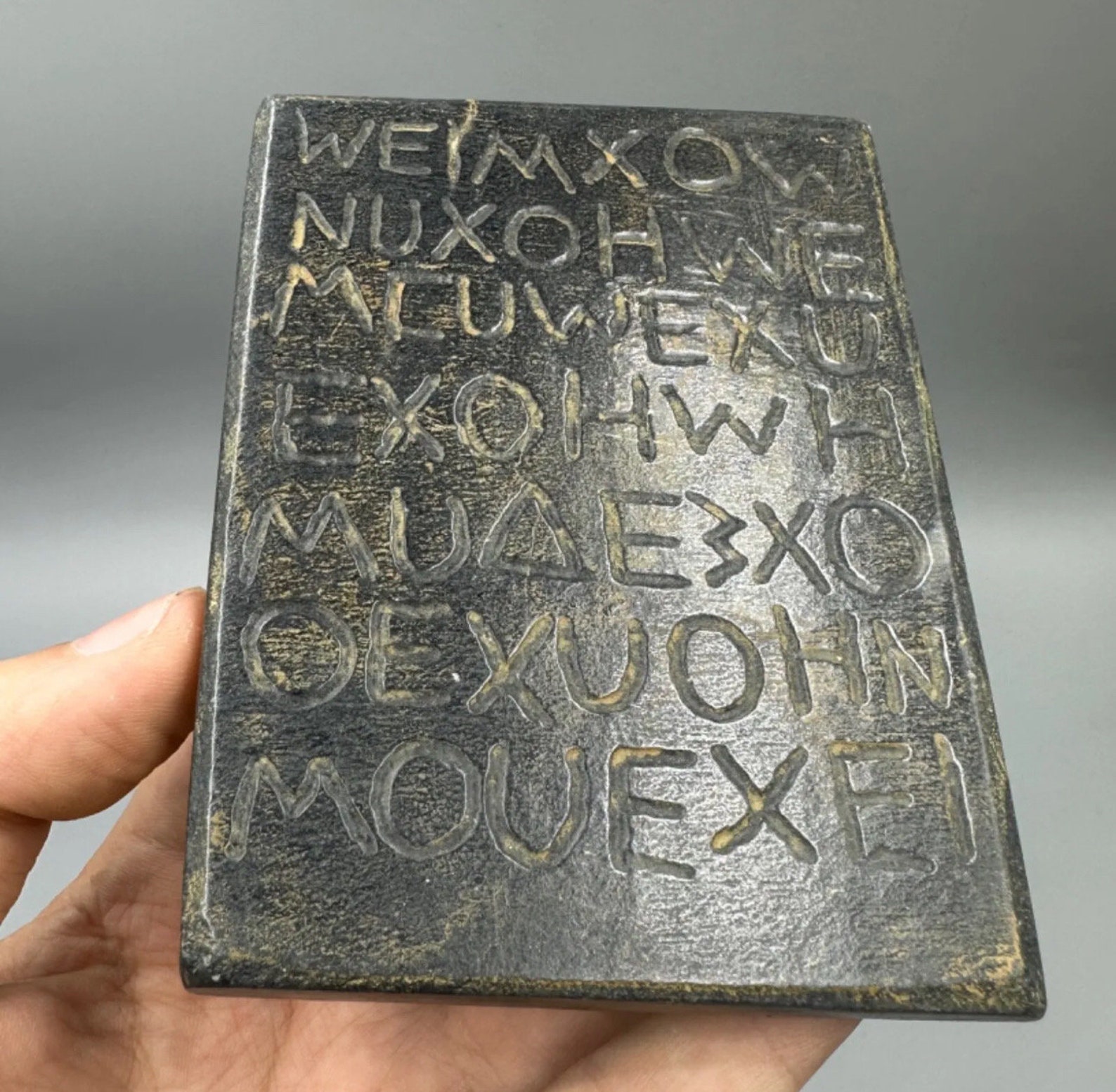 Stunning Rare Ancient Greek Roman Writing Black Stone Tablet E - Etsy