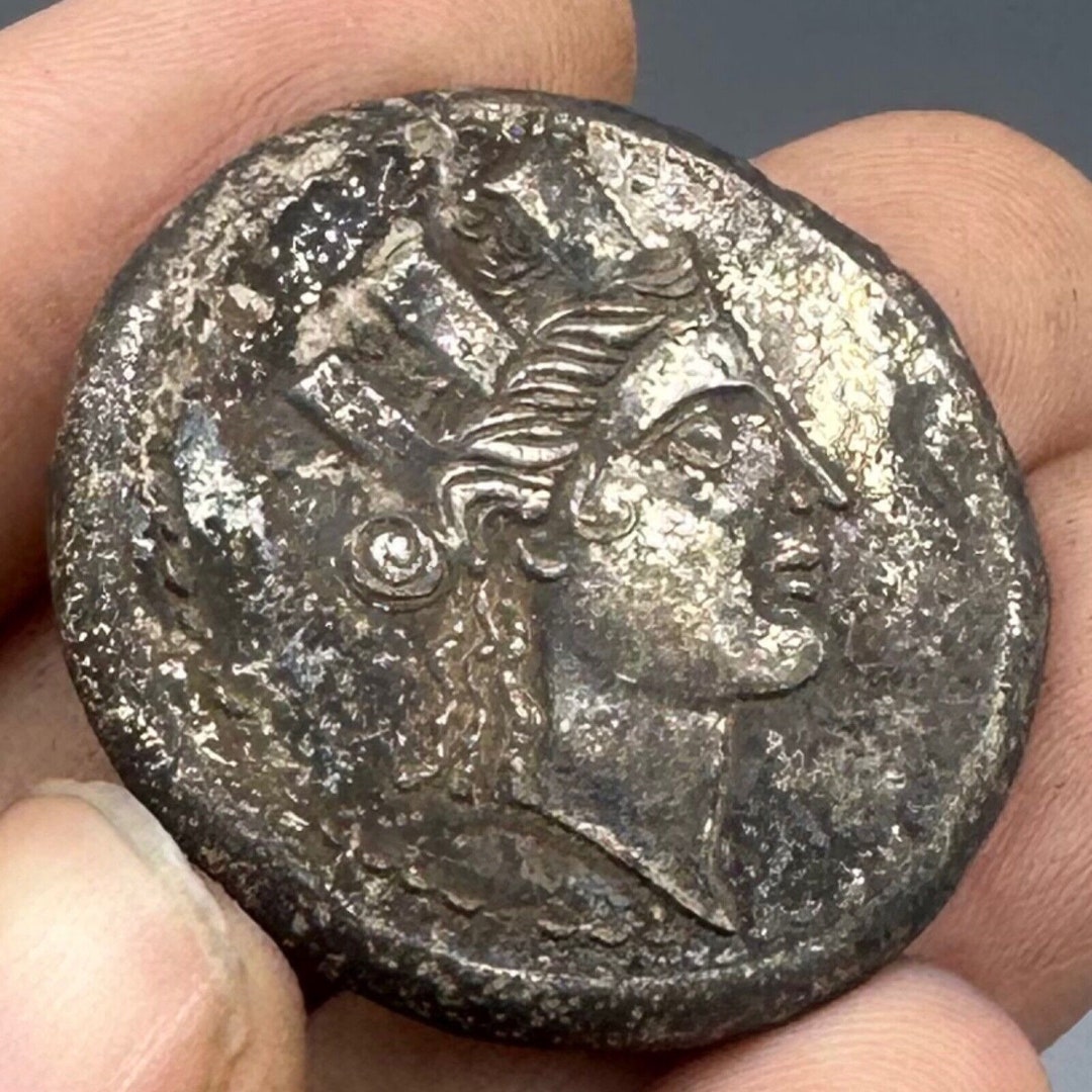 Unique Ancient Roman Queen With Crown Bronze Coin Rare Find #458 - Etsy