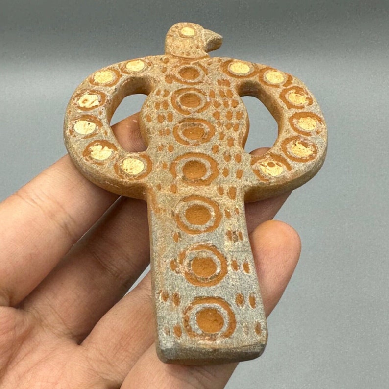A Genuine Ancient Jiroft Civilization Stone Bird Carved Figure Used for ...