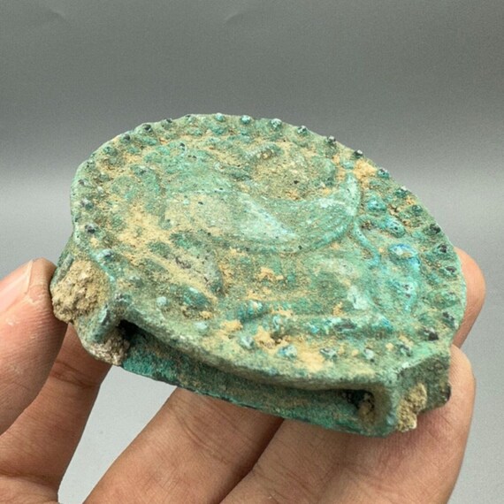 Old Ancient Roman Greek Bronze Belt Buckle With Rare … - Gem