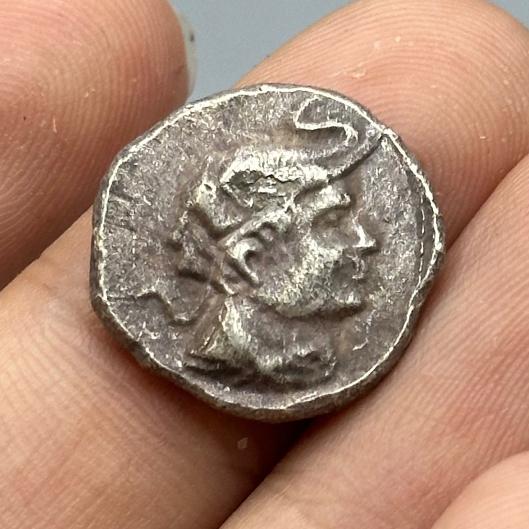 Rare Ancient Greek Silver Coin With a Kings Head - Etsy