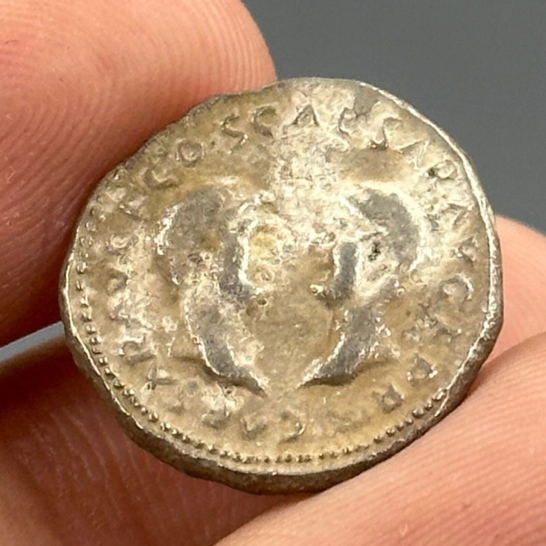 Rare Ancient Roman King Face Unique Old Silver Coin With Rare Patina - Etsy